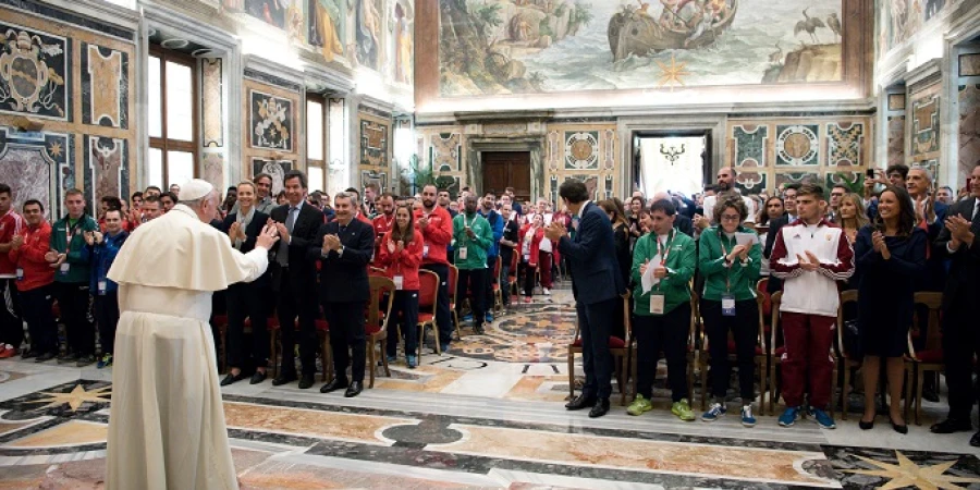 Celebrating 50 years, Special Olympics athletes meet with Pope Francis ...