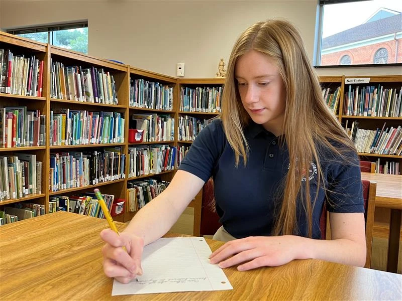 Virginia Catholic school student wins national cursive handwriting ...