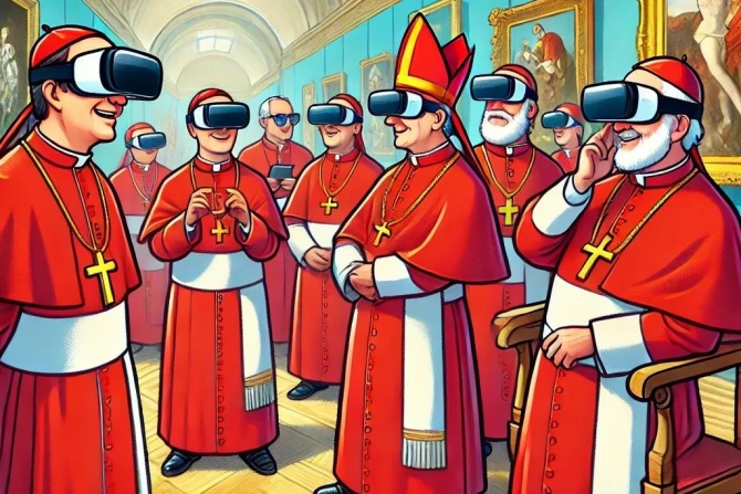 Cardinals test out virtual reality headsets at new AI-inspired jubilee ...