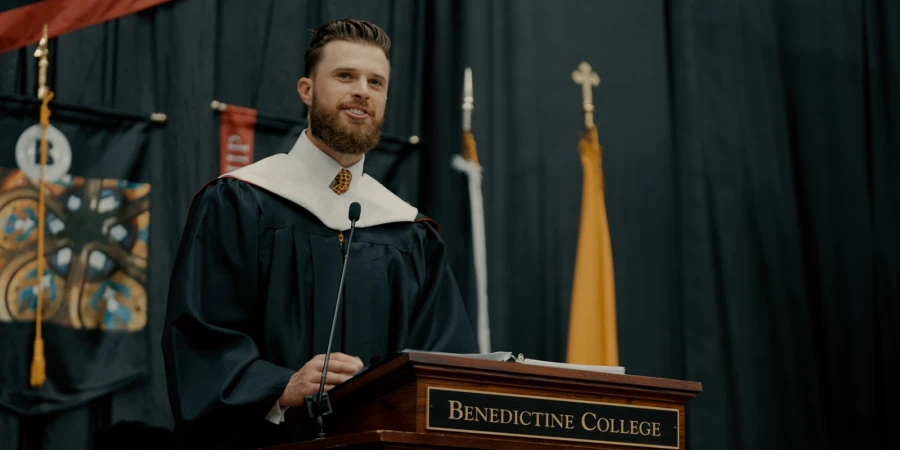 Chiefs’ Harrison Butker chides Catholic leaders in Benedictine College ...