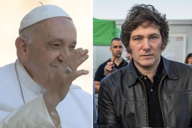 Pope Francis congratulates president-elect Milei of Argentina in phone ...