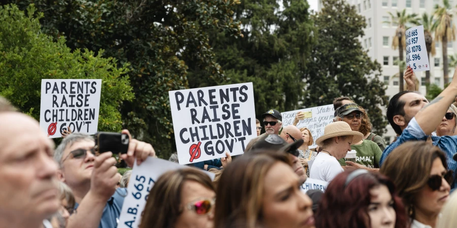 California parents protest bills they say would take away their rights ...