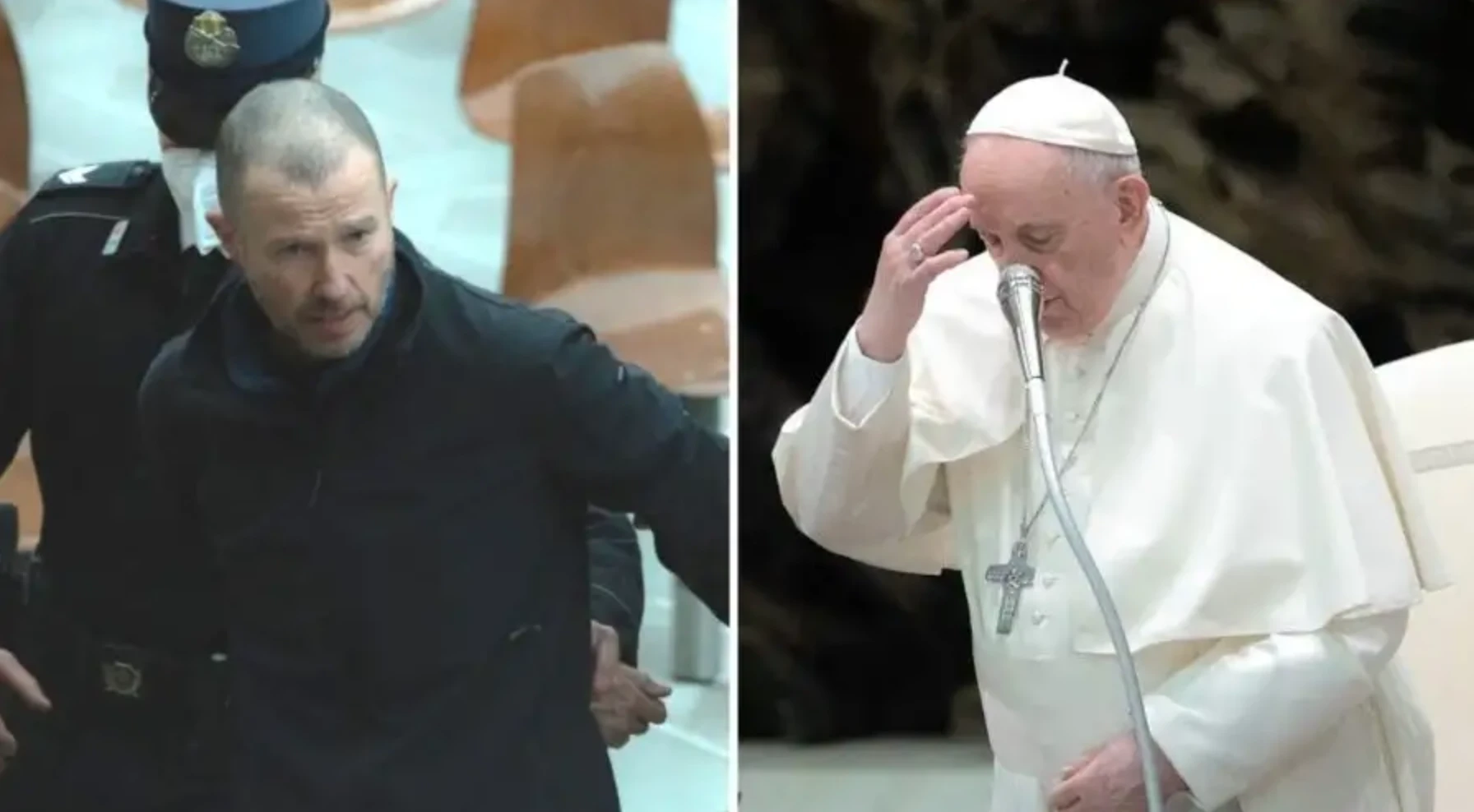 Shouting man removed from General Audience by Vatican police, Swiss ...